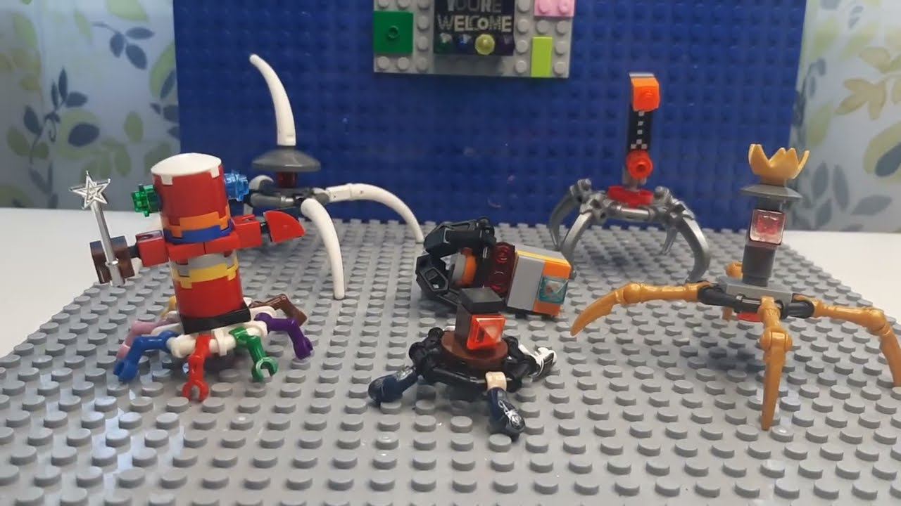 Обзор на самодельных роботов-пауков из ЛЕГО от Мистера LEGO.