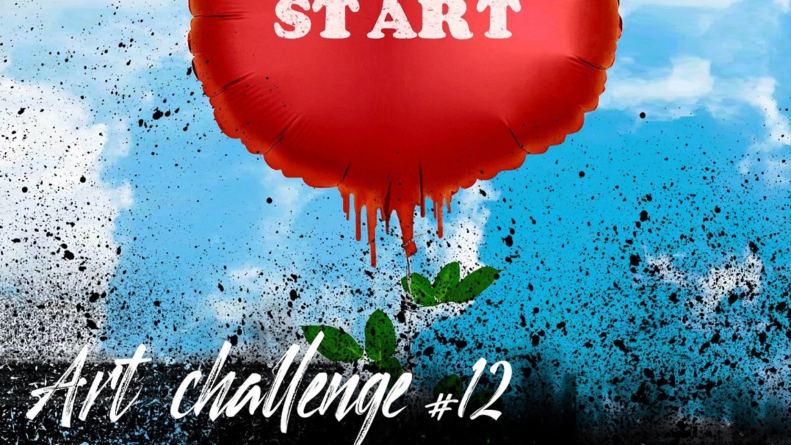 АРТ челлендж 12 день | Digital art  ART CHALLENGE | КАРТИНА в современном стиле| day #12
