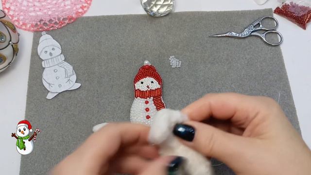 Утилизация китайского бисера, или Новый год - через год.... #ольгаклинова #новыйгод #украшения