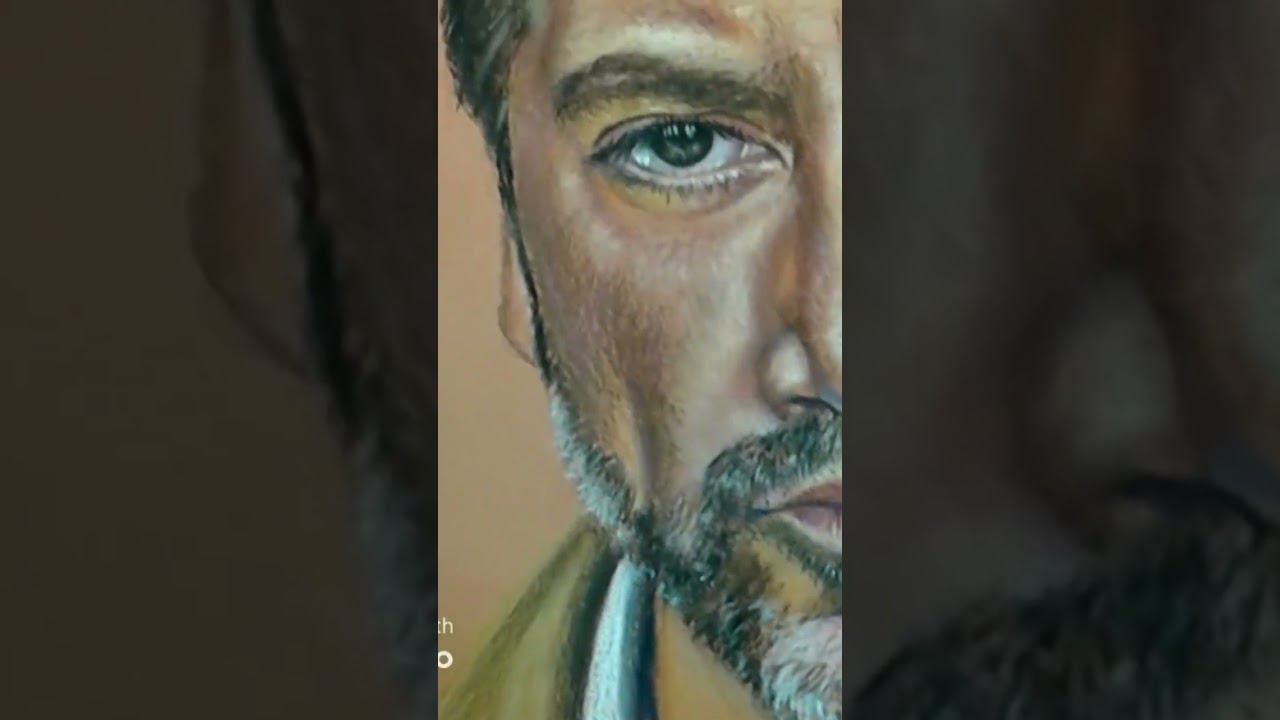 Портрет пастелью по фото. Художник Алёна Радуга