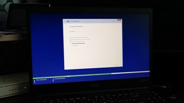 Установка WINDOWS 10 на ноутбук Acer Extensa 15 EX215-22G..avi