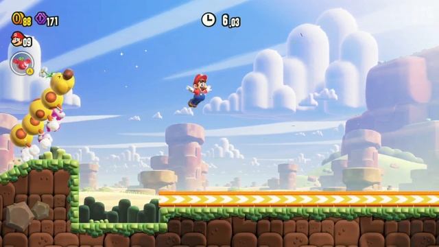 №2 Полное Прохождение Super Mario Bros. Wonder (без комментариев).