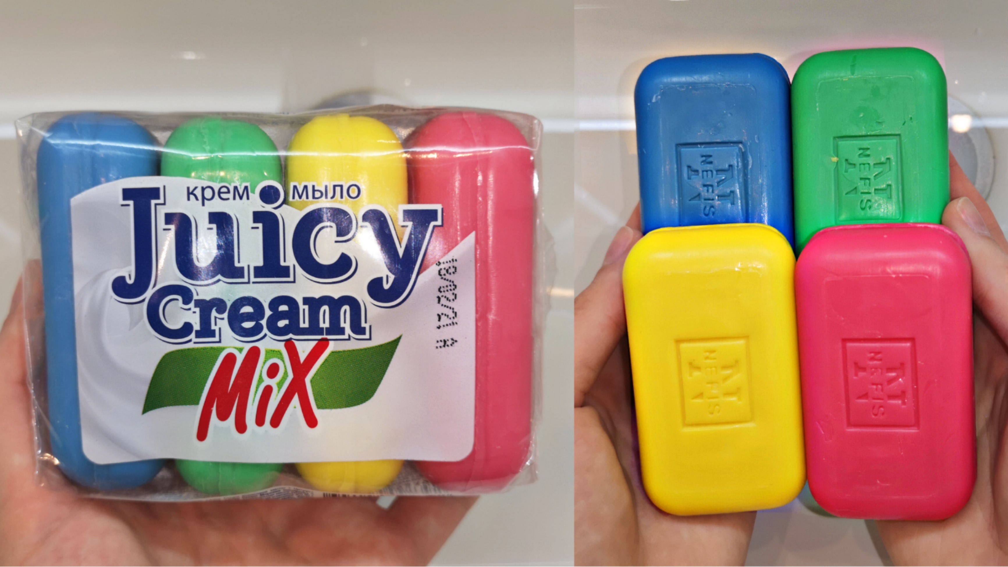 ЯРКОЕ МЫЛЕНИЕ! МЫЛО JUICY CREAM - MiX! ASMR SOAP!
