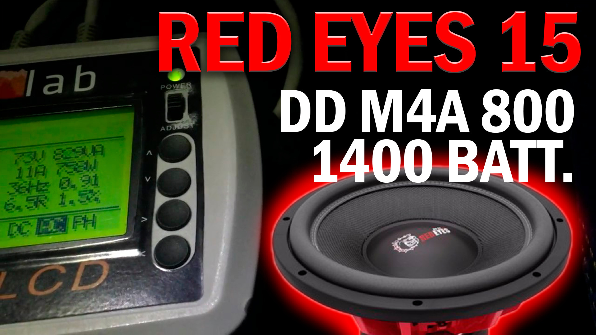 AZ-13 SPL POWER RedEyes 15 DD m4a 800 1400 ватт.