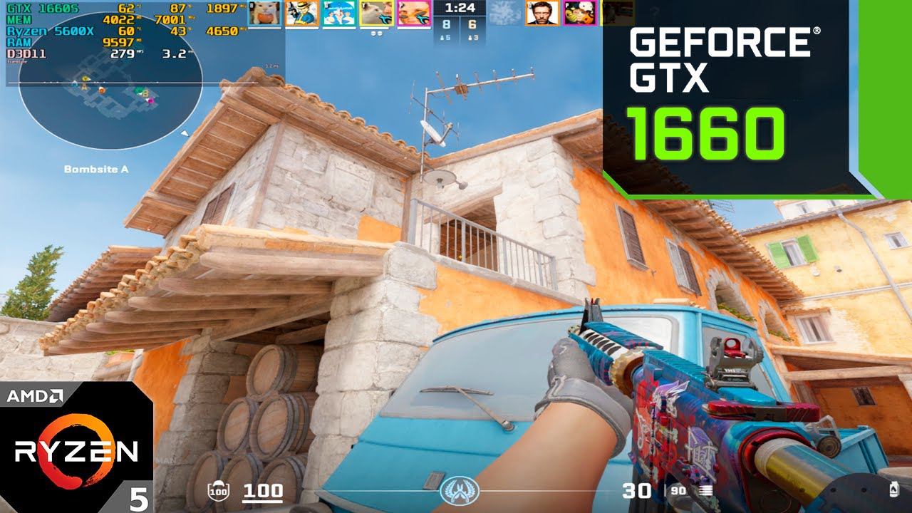 Counter-strike 2 : GTX 1660 SUPER + Ryzen 5600X