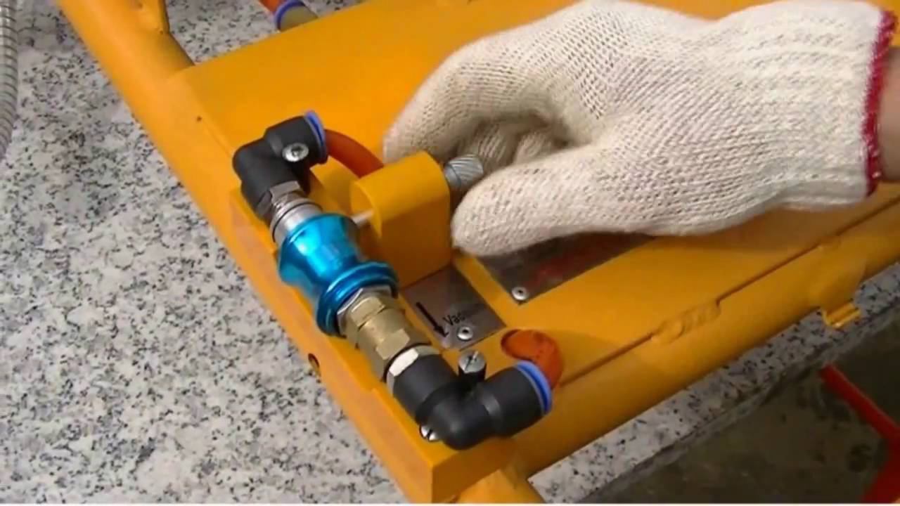 Вакуумный подъемник ABACO SVL100 для каменных плит с функцией наклона (с пневмоцилиндрами)