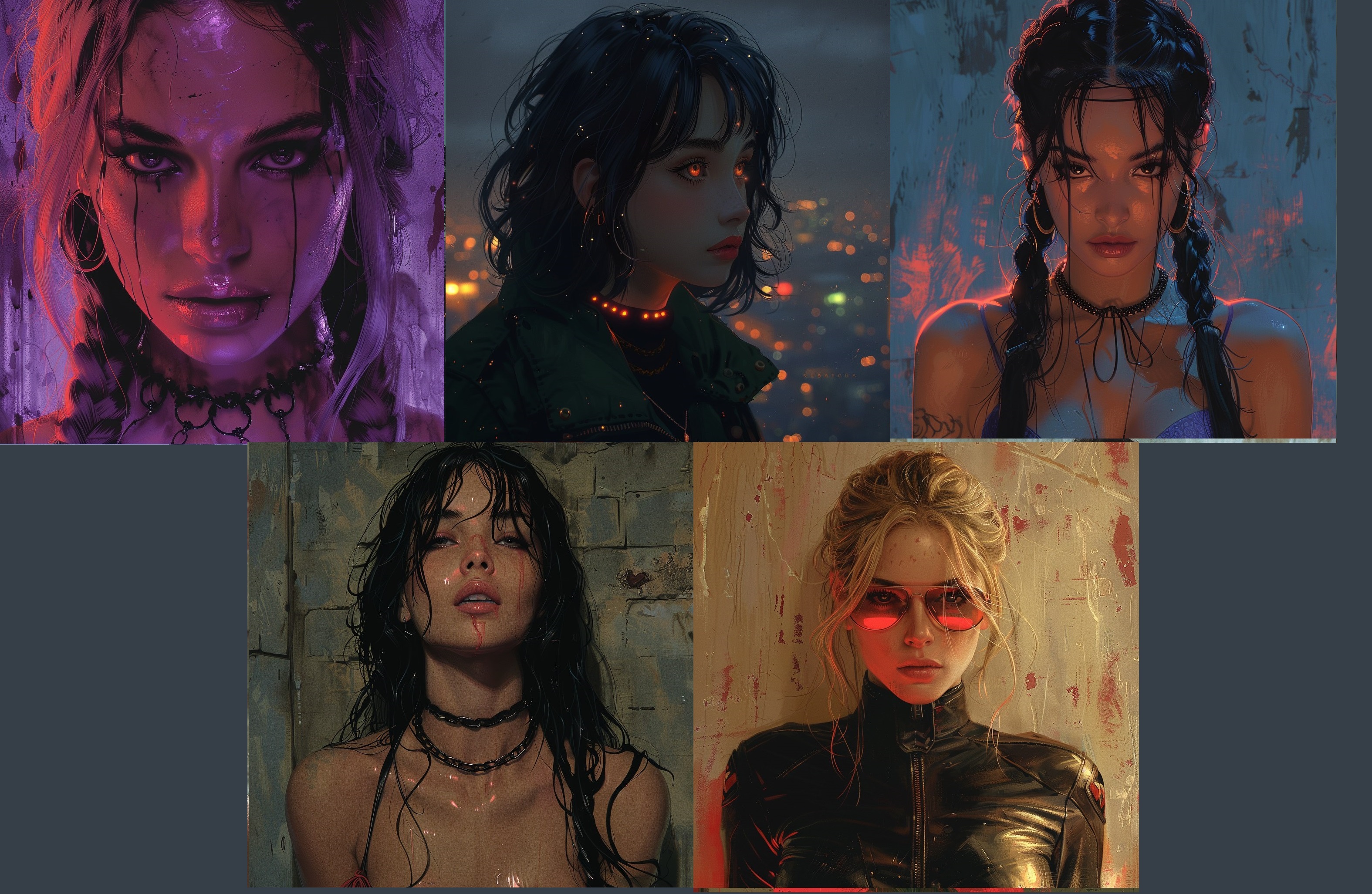 Героини Mortal Kombat в Lo-Fi стиле