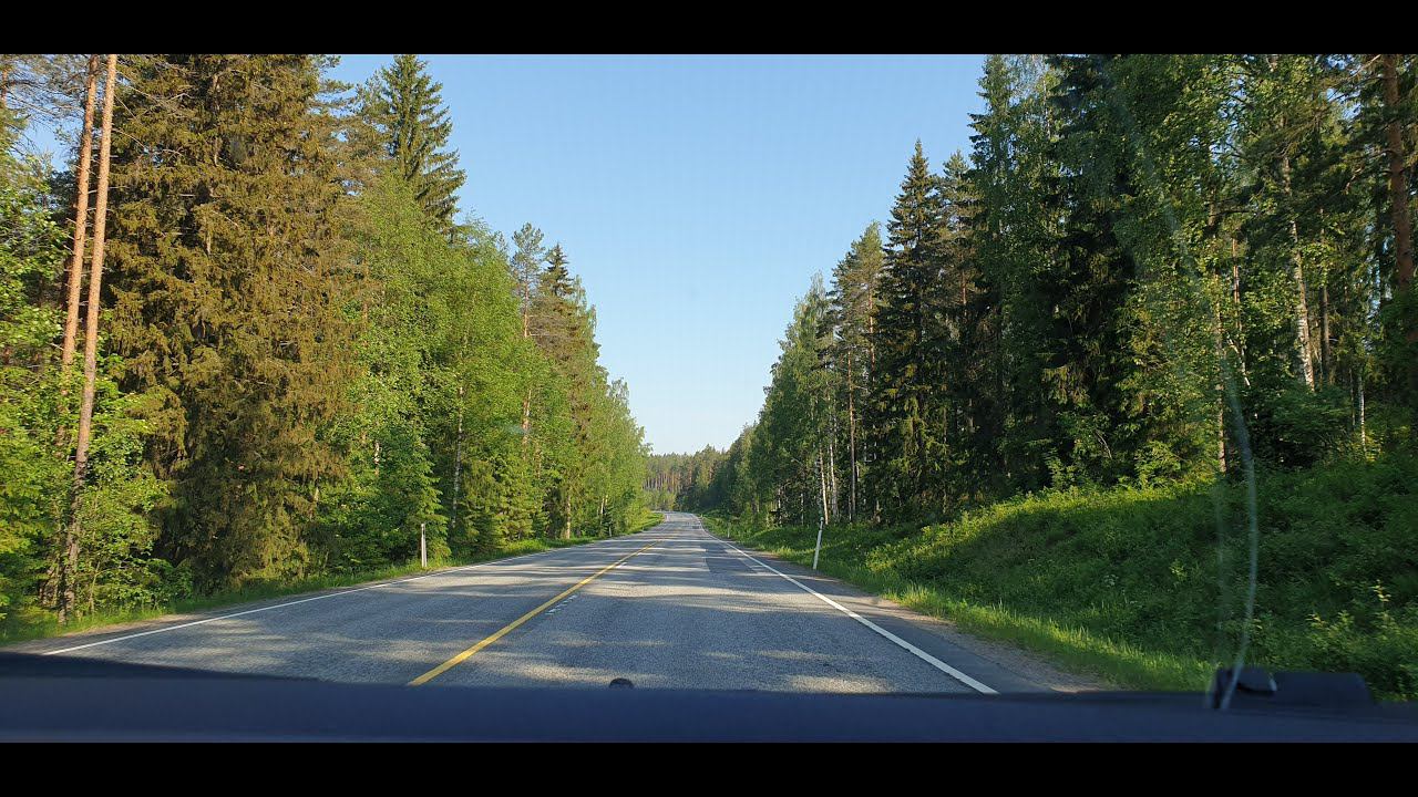 Едем по Финляндии Disas  Женщина за рулем )))