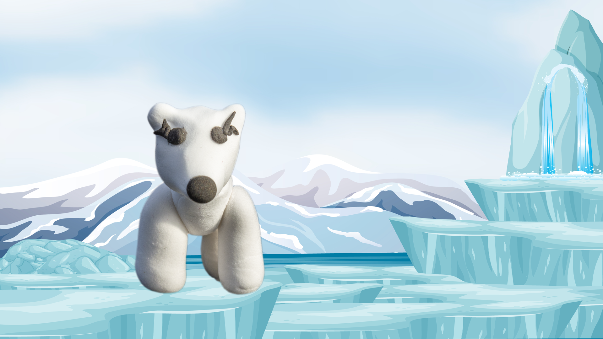 Как слепить из воздушного пластилина маму медвежонка Умки