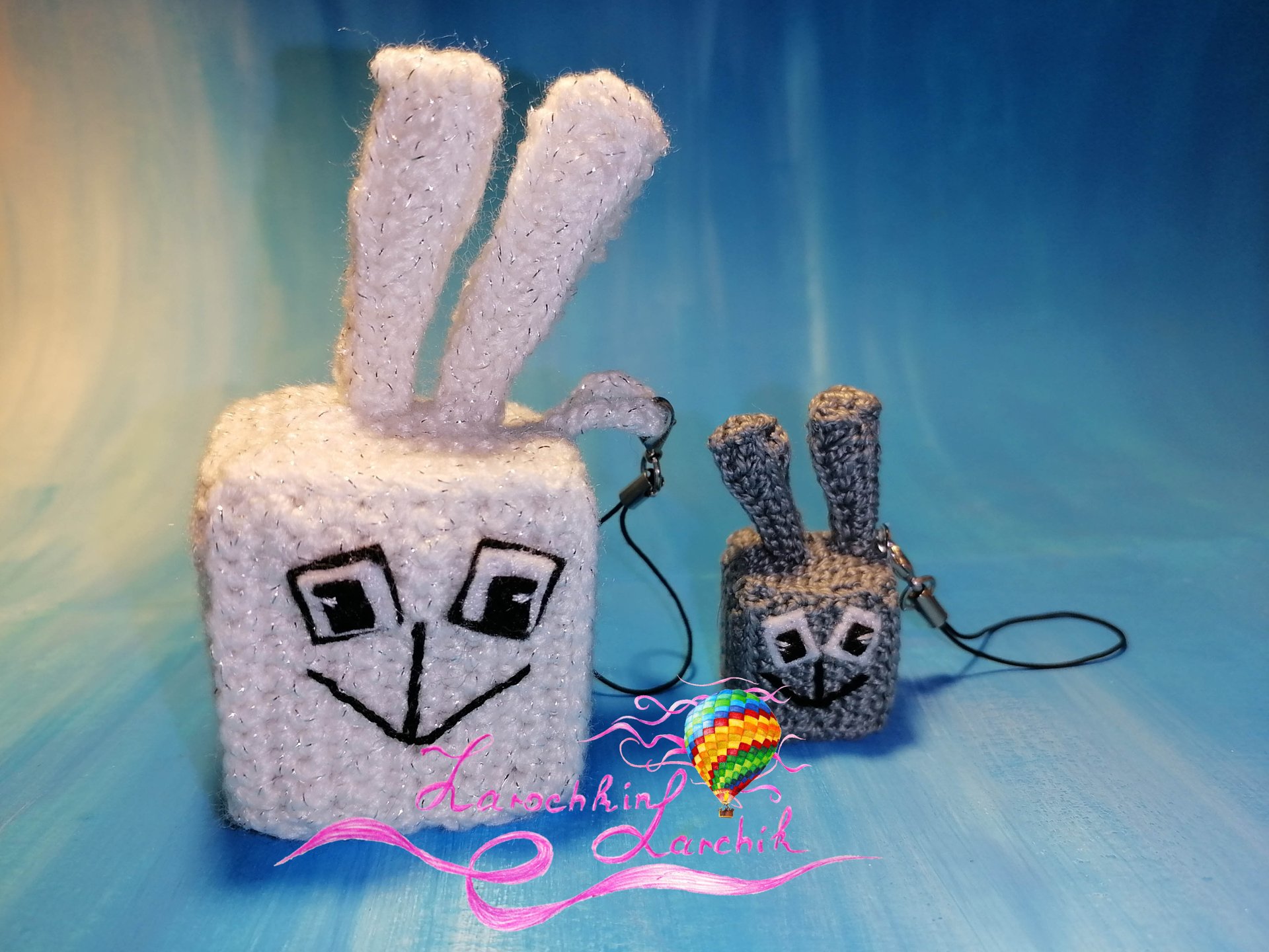 Заяц Майнкрафт крючком