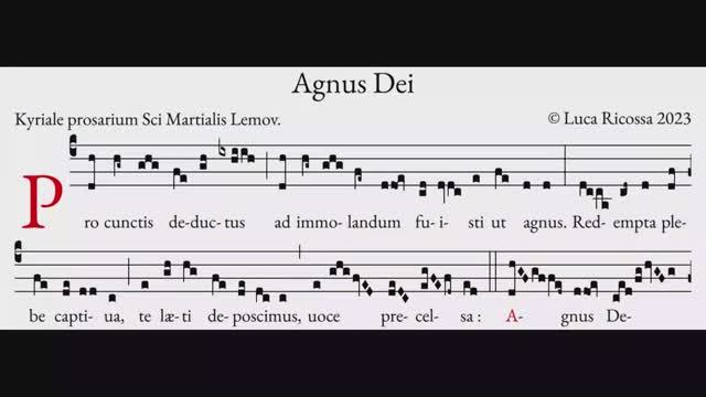 Agnus pro cunctis deductus ad immolandum