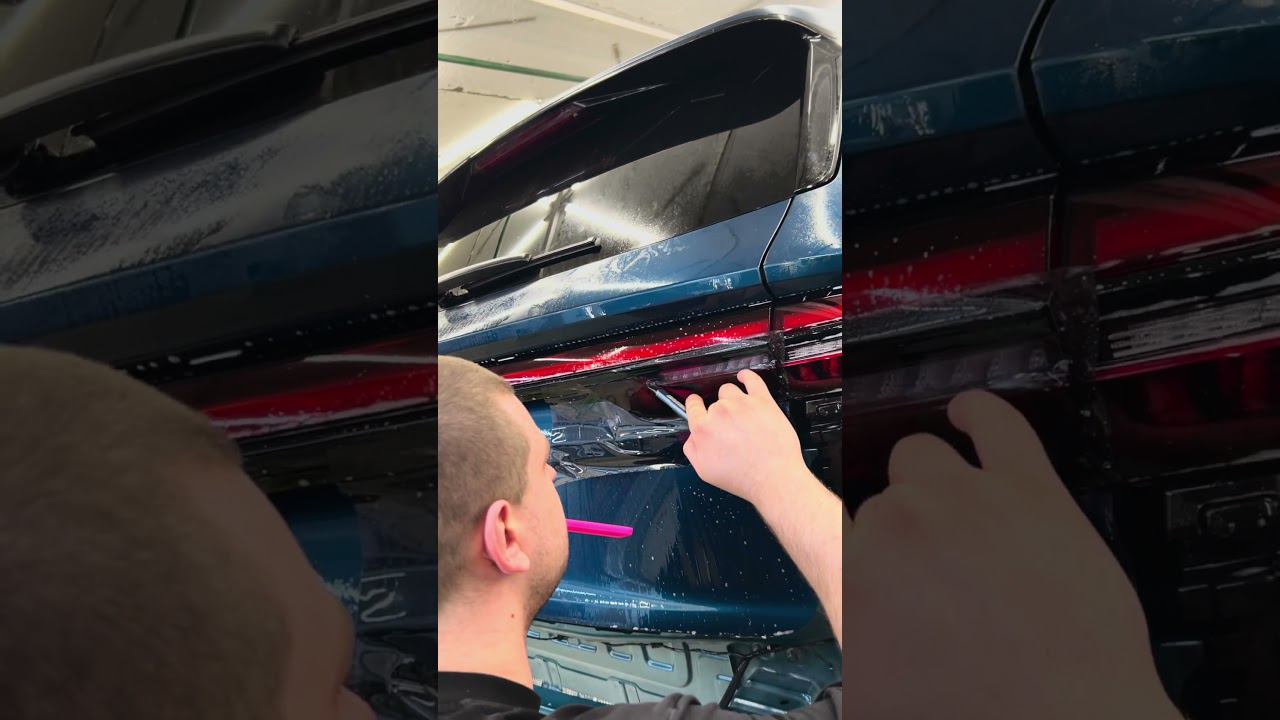 Geely Monjaro оклеили в матовый полиуретан