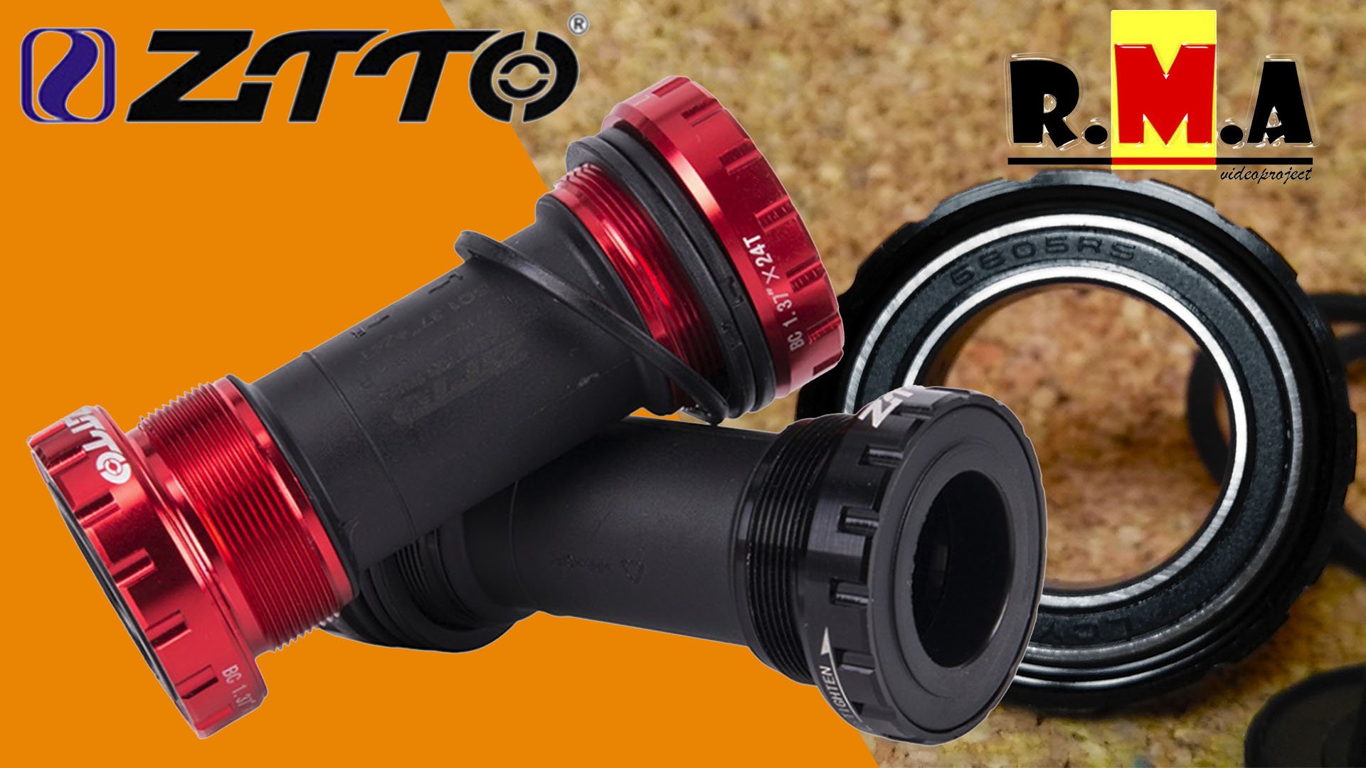 китайская каретка ZTTO на промышленных подшипниках для велосипеда (BSA 68-73 под 24мм ось)