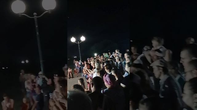 Адлер. Файер шоу возле Мандарина