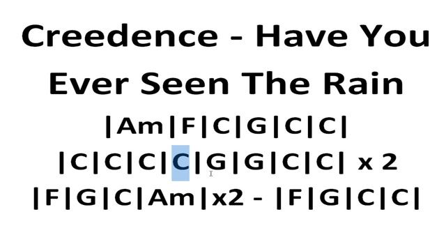 Creedence - Have You Ever Seen The Rain = 115 - на гитаре
