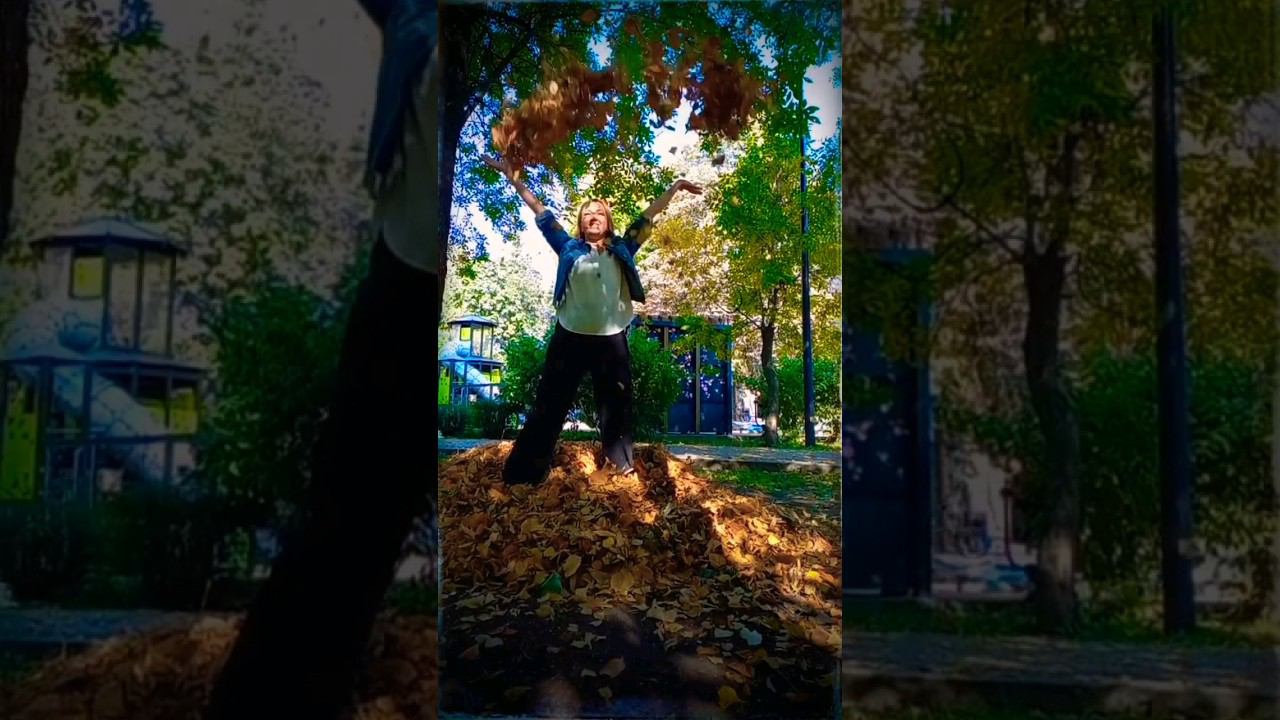 Идея для осеннего видео #актриса #съёмки #видео #идея #каксниматьвидео #art #театр #magic #осень
