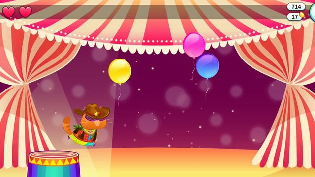 Котик бубу. Играем и убираемся в комнатах.