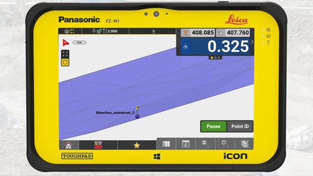 Разбивка поверхности в leica iCONSite