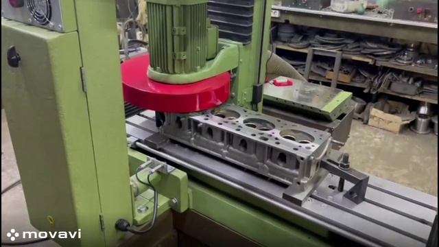 Фрезеровка головки блока цилиндров двигателя