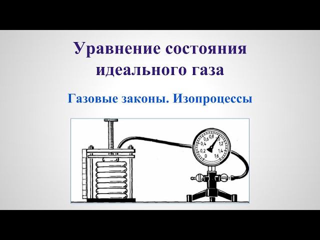 Термодинамика -  Изопроцессы идеального газа v1