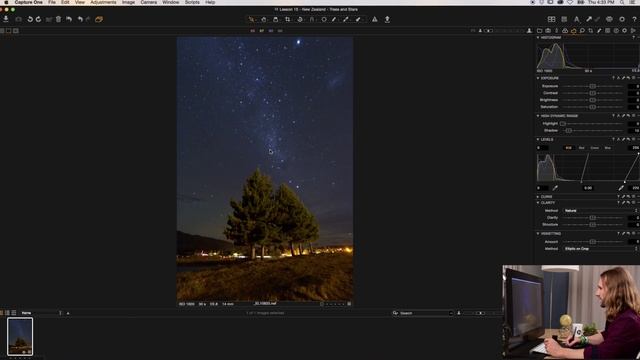 Lesson 17 - New Zealand - Trees and Milky Way