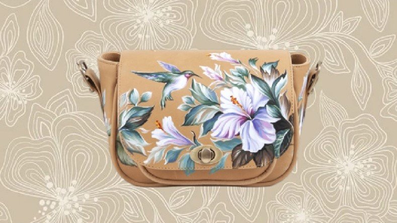 Сатчел и женский кошелек "Колибри" Pelle-Volare