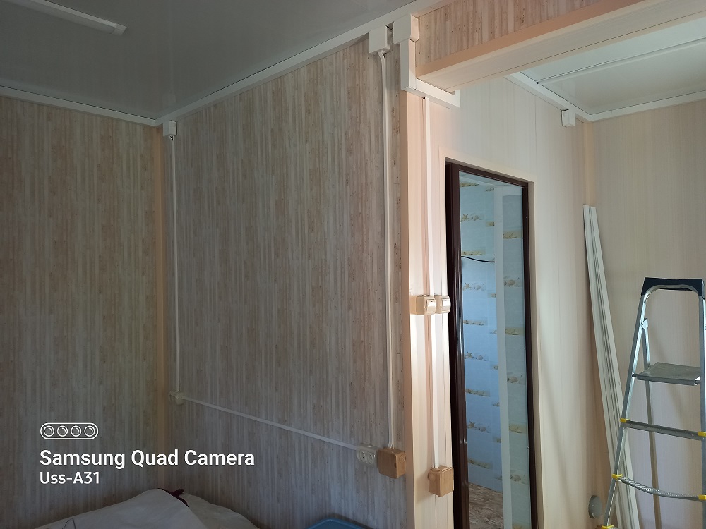 Внутренняя отделка стен и потолка в каркасном доме 6х6 м и монтаж электрики, своими руками