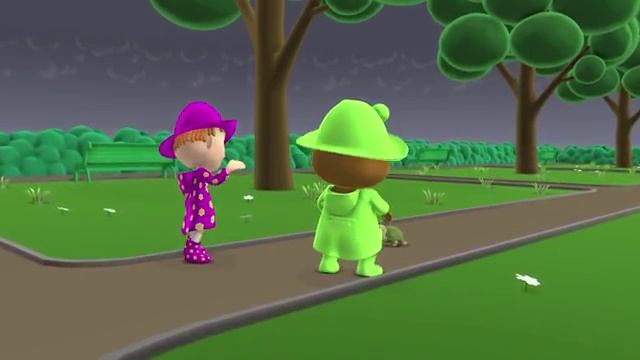 Tom and keri 08 - In the rain English for Kids Preschool - Том и Кэри на английском для детей