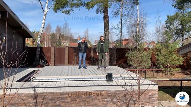 Автоматическая терраса для бассейна от компании United Pools