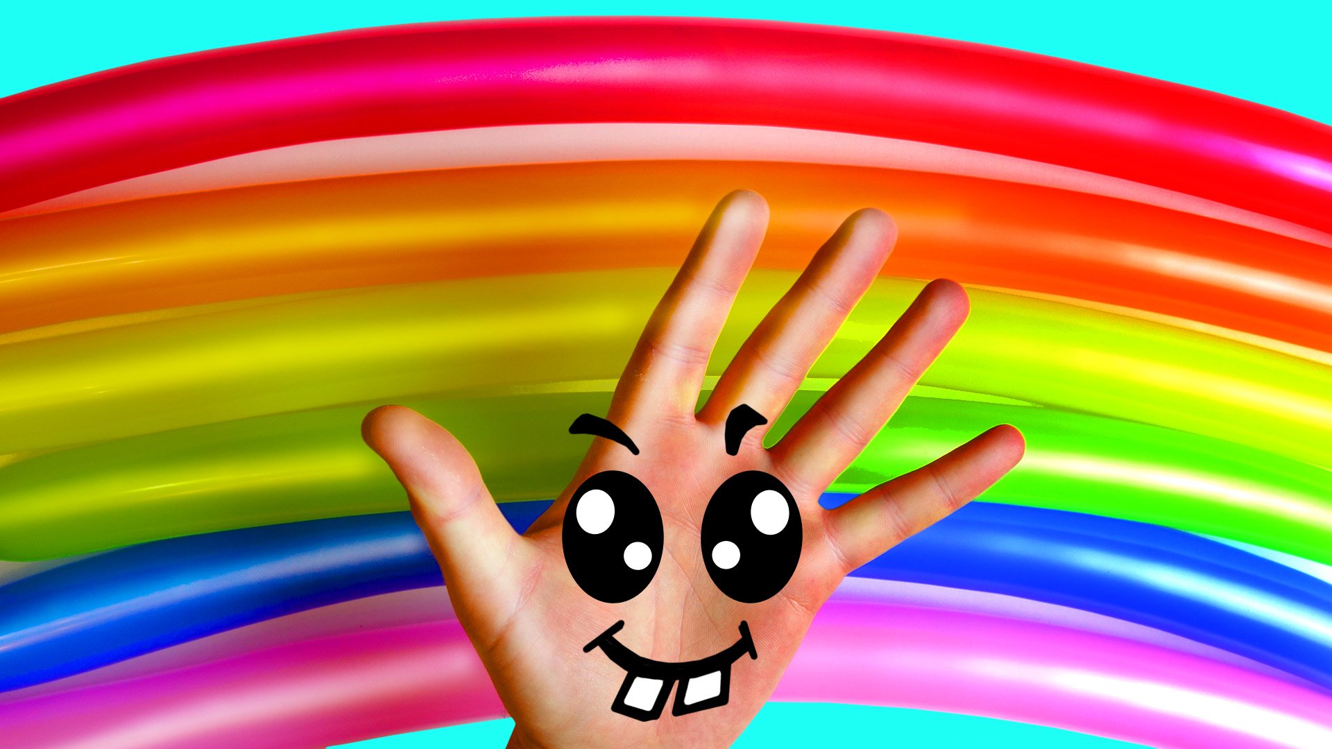 Шарики с водой Песня Для детей Семья пальчиков Развивающее видео Учим цвета Лопаем воздушные шарики