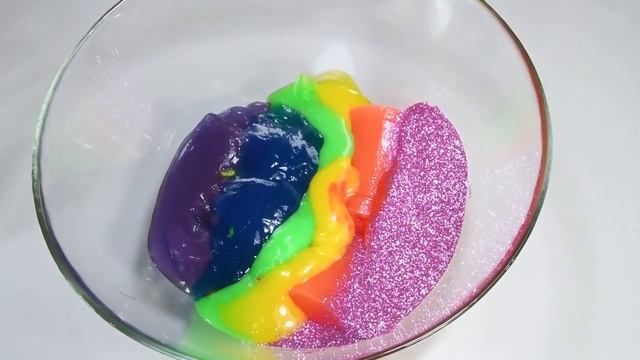 СМЕШАЛИ МНОГО СЛАЙМОВ РАЗНОГО ЦВЕТА. ДОБАВИЛИ БЛЁСТКИ В ГИГАНТСКИЙ ЛИЗУН