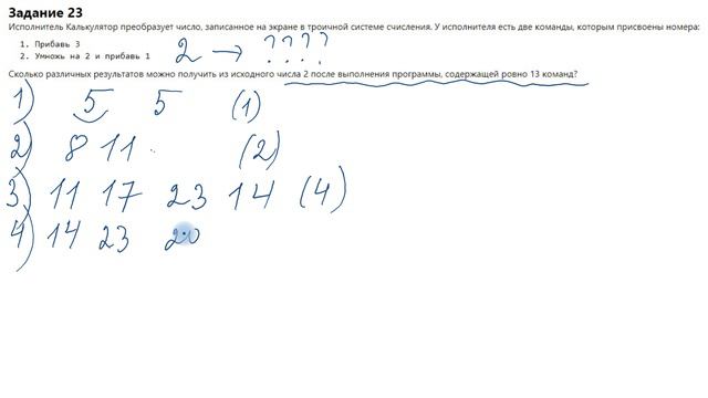 ЕГЭ по информатике. Разбор необычной задачи №23