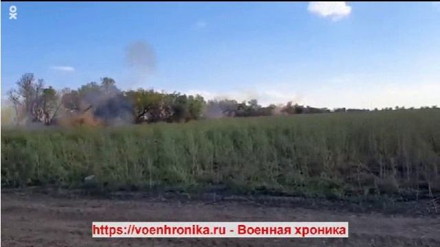 Украина. 2022.10.03. Расчеты артиллерийских установок 2С3 Акация Отважных уничтожают укрепрайоны ВСУ