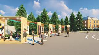 Благоустройство площади Трудовой славы в п. Курагино