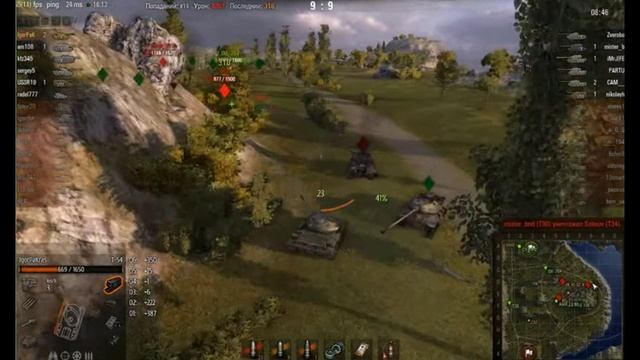 Мир танков. Т-54 на старой карте Маяк