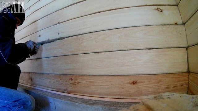 Конопатка бани / Самый лучший материал для конопатки.