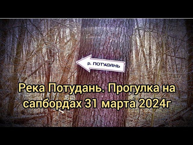 Река Потудань. Сапсерфинг 31.03.2024г