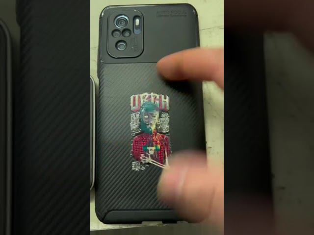 Демонстрация возможностей UV DTF печати на корпусе телефона и алюминиевой коробке #shorts