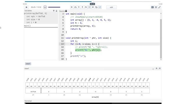 Pass arrays to functions