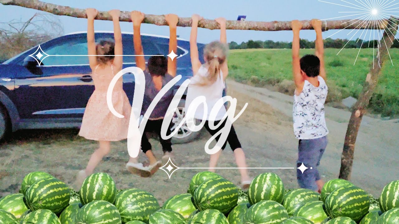 Наше арбузное поле, Работа и Отдых 👍🏻 Влог / Наше Лето в ЧЕЧНЕ/ как живут в Чечне / Лайла