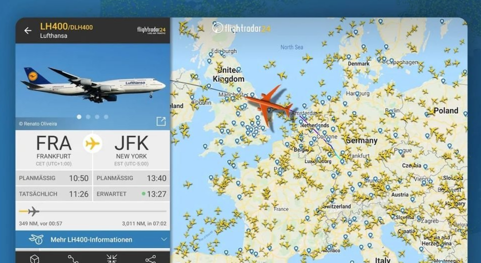 Флайтрадар24. Онлайн-сервис радар самолетов