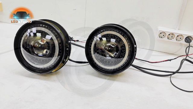 NIVA тюнинг комплект фар с дхо