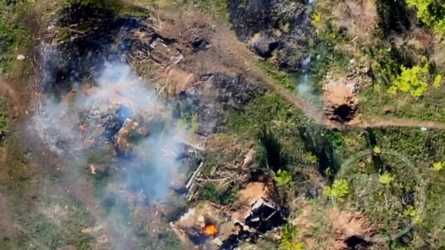 Разгромленный опорный пункт 25-ой отдельной воздушно-десантной бригады ВСУ.