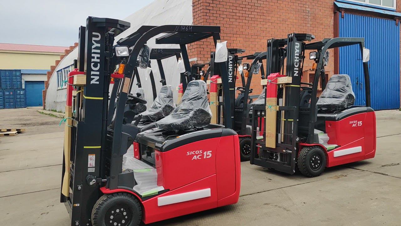 Трехопорные вилочные электропогрузчики NICHIYU склад Москва, страна производитель Япония