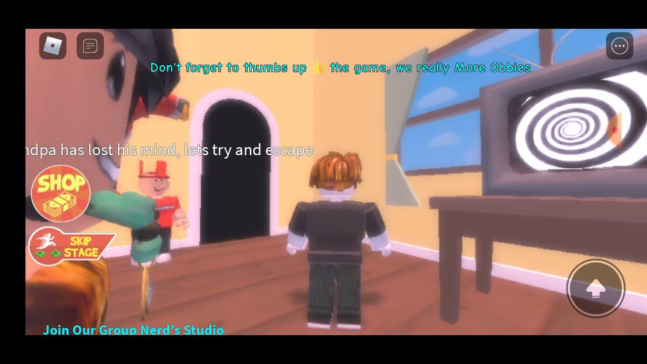 Побег от дедушки обби