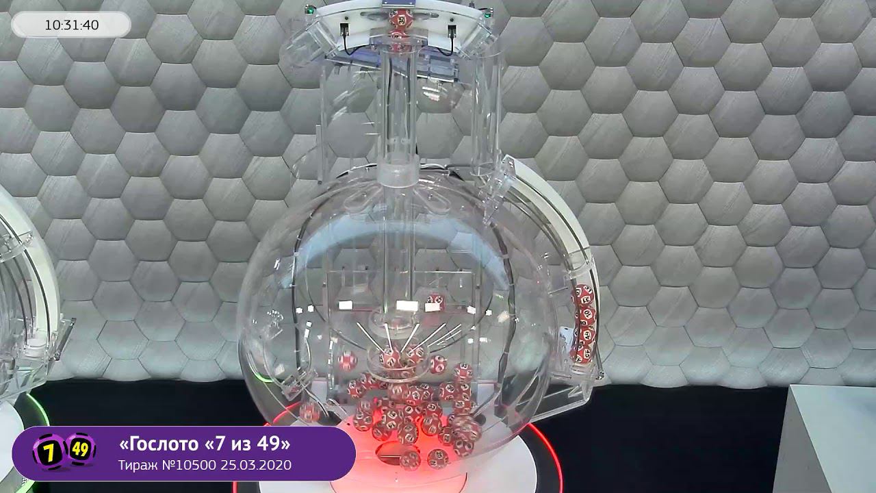 Столото представляет | Лотерея «Гослото «7 из 49». Тираж № 10500 от 25.03.2020 г.