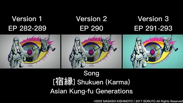Боруто Новое Поколение Наруто | Опенинг 12 Сравнение - Версий 1-3