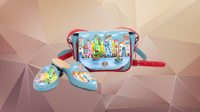 Женская сумка и мюли "Городок" Pelle Volare