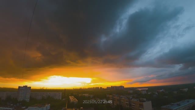 Атака тучи на Питер и Луна с Венерой 2023.05.22 [2K | Aniserum&Mayhem — Flame]