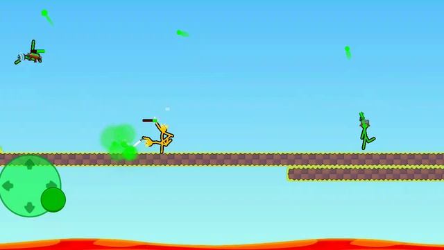 Supreme Duelist Stickman. Сражаемся против 2 королей оружиями: мусорный автомат,снежинка-ледокол.